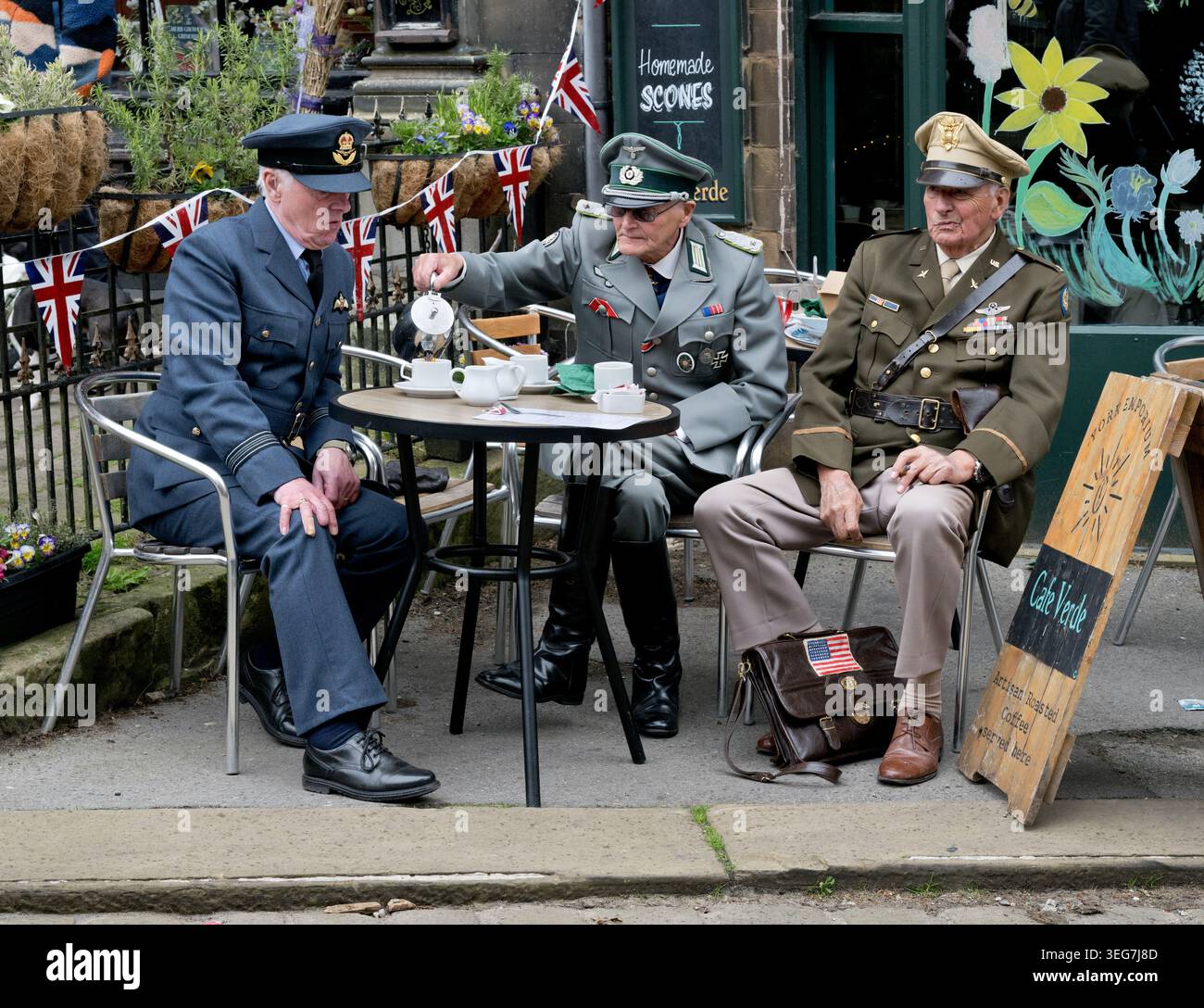 The 1940s Weekend in the famous Bronte village of Haworth in West ...