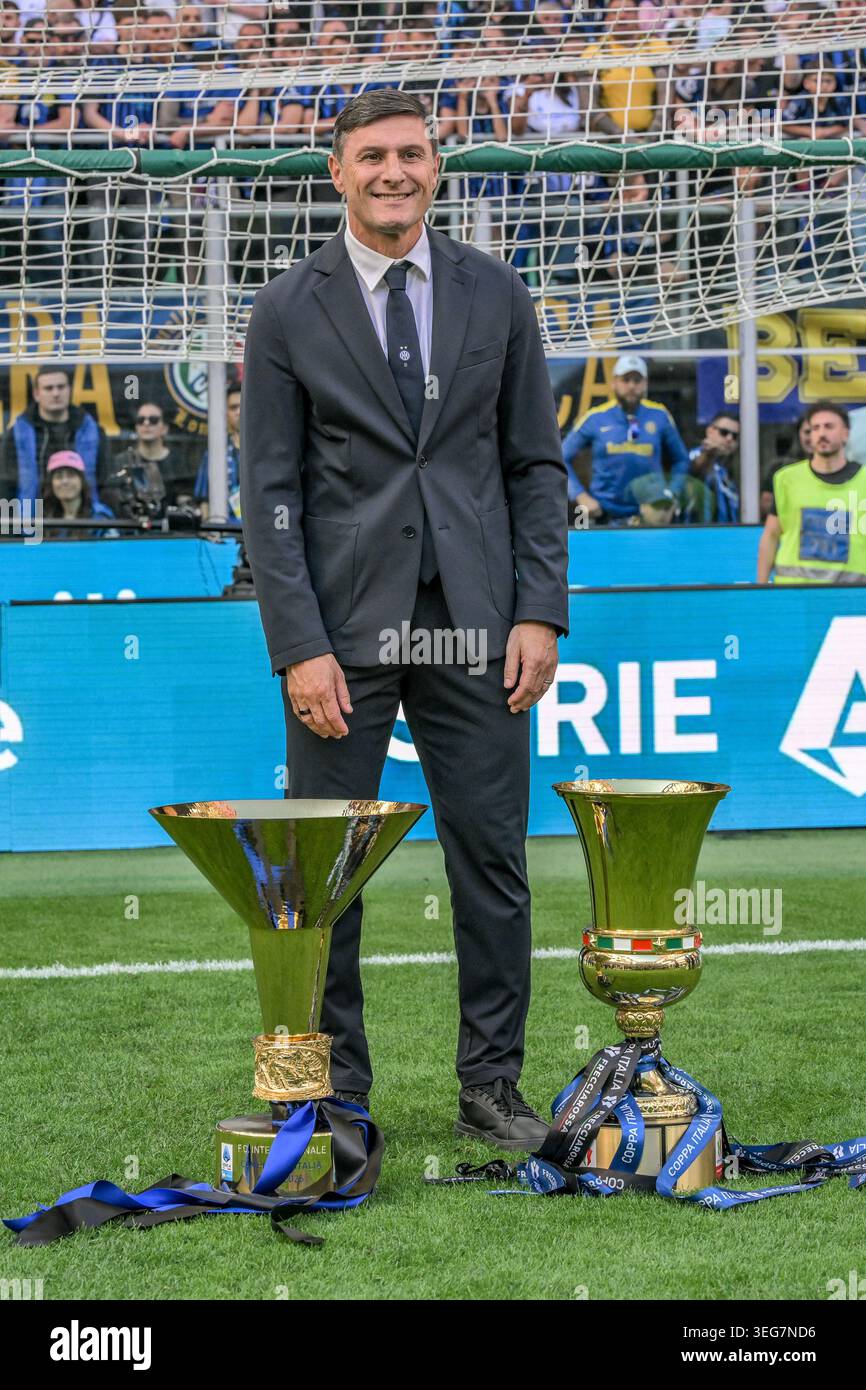 Milano, Italy. 17th, May 2026. Javier Zanetti, vice-president of Inter ...