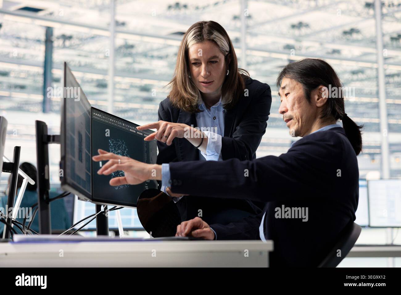 Female engineer coworker analyze hi-res stock photography and images ...
