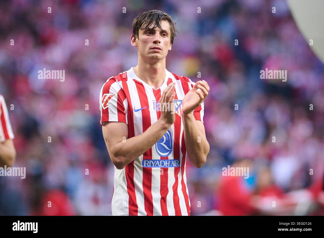 Atletico de Madrid’s Robin Le Normand during La Liga match. May 17 2026 ...
