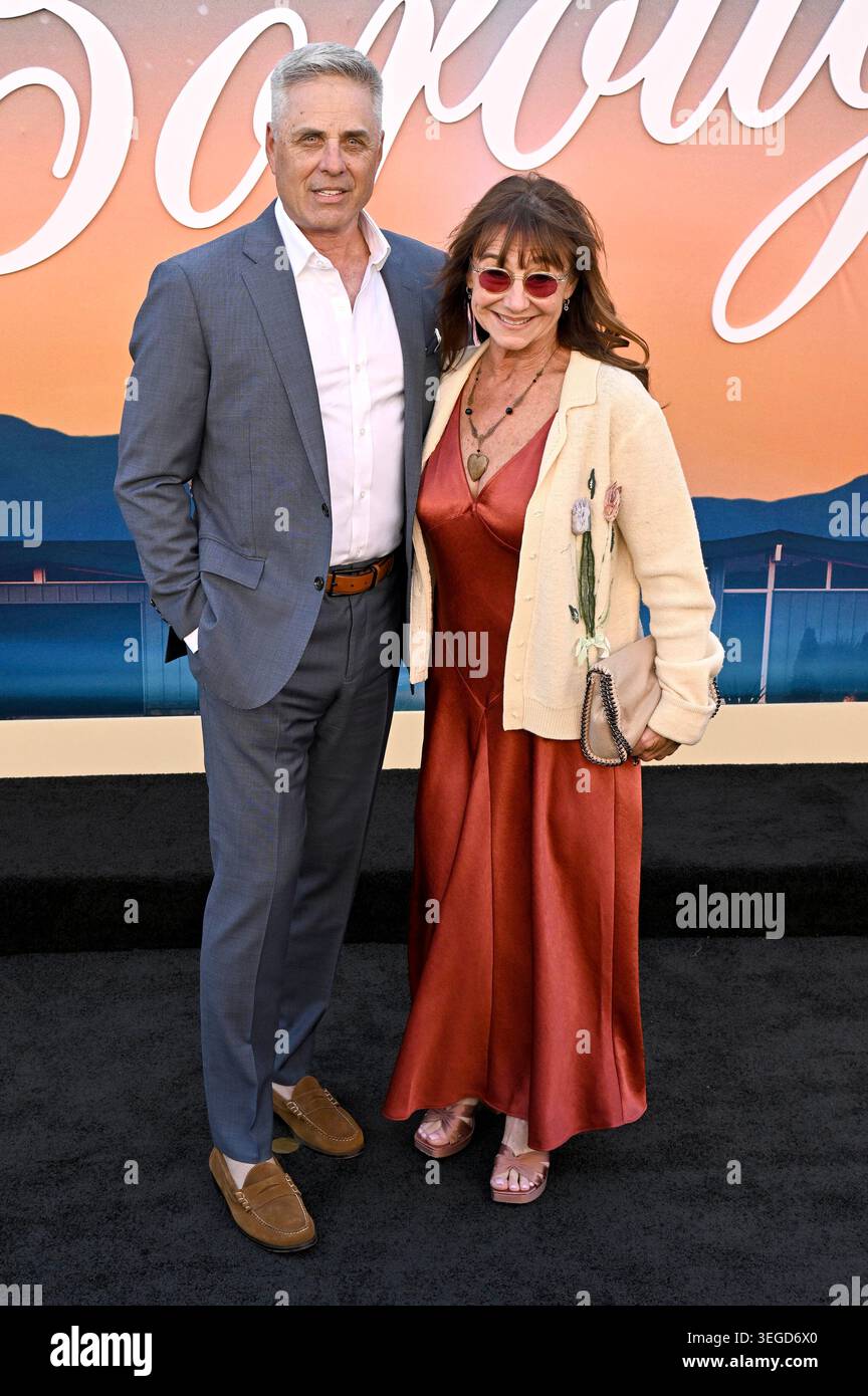 Mark L. Walberg with wife Robbi Morgan at the premiere of the Netflix ...