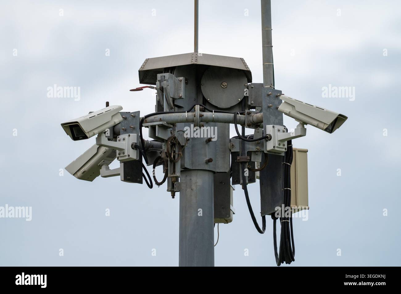 An array of surveillance camera in Hong Kong, May 19, 2026. NEXPHER ...