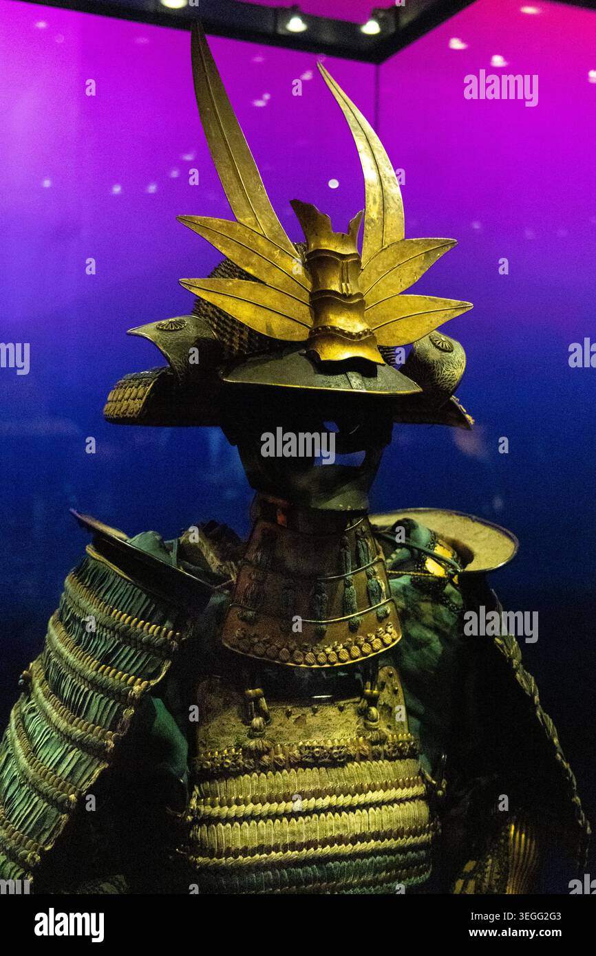 Historic samurai helmet and armour, Samurai Exhibition (2026) at the ...