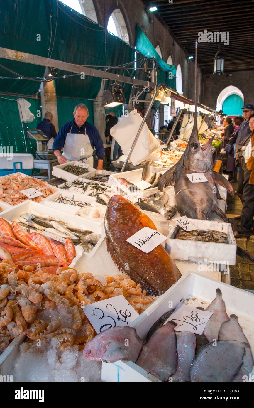 Fresh seafood including swordfish hi-res stock photography and images ...
