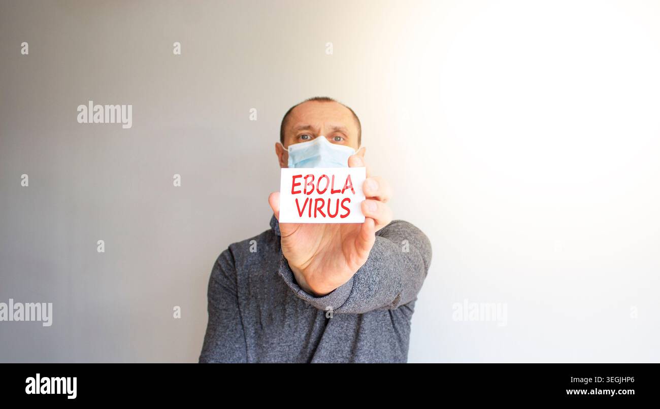 Ebola virus medical words symbol. Concept word Ebola virus on beautiful ...