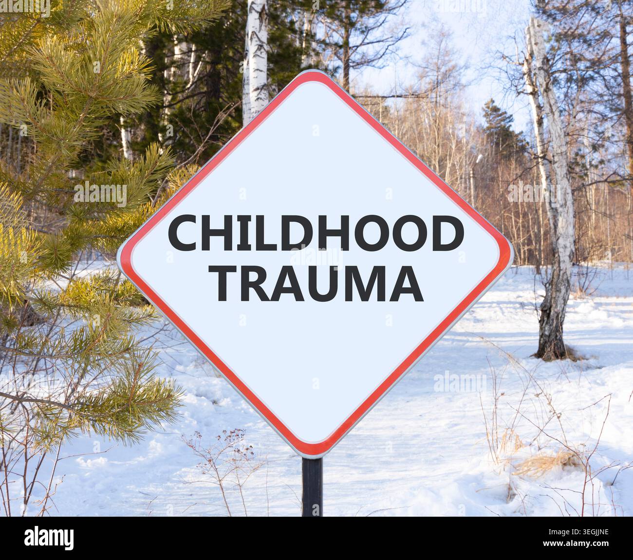 Childhood trauma words symbol. Concept words Childhood trauma on ...