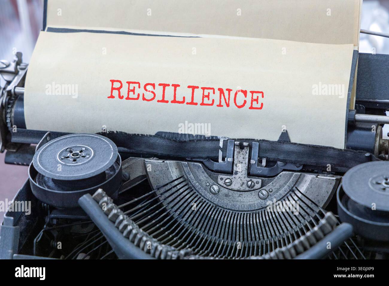 Resilience symbol. Concept word Resilience typed on beautiful old retro ...