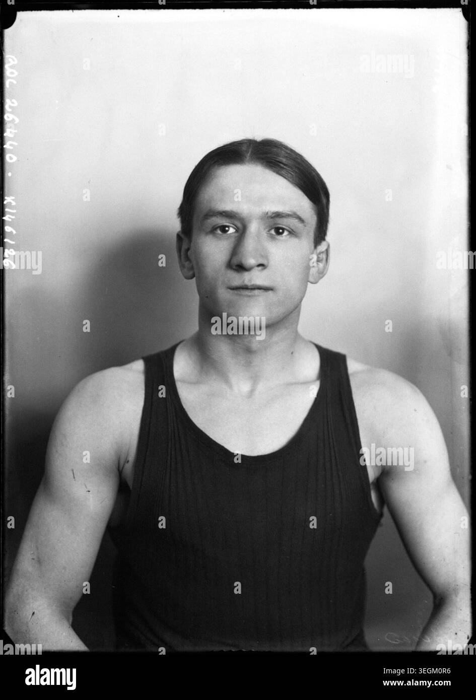 Athlete monochrome photograph early 20th century Black and White Stock ...