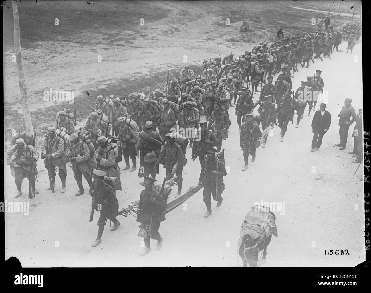 World war i press photograph military movement greece hi-res stock ...