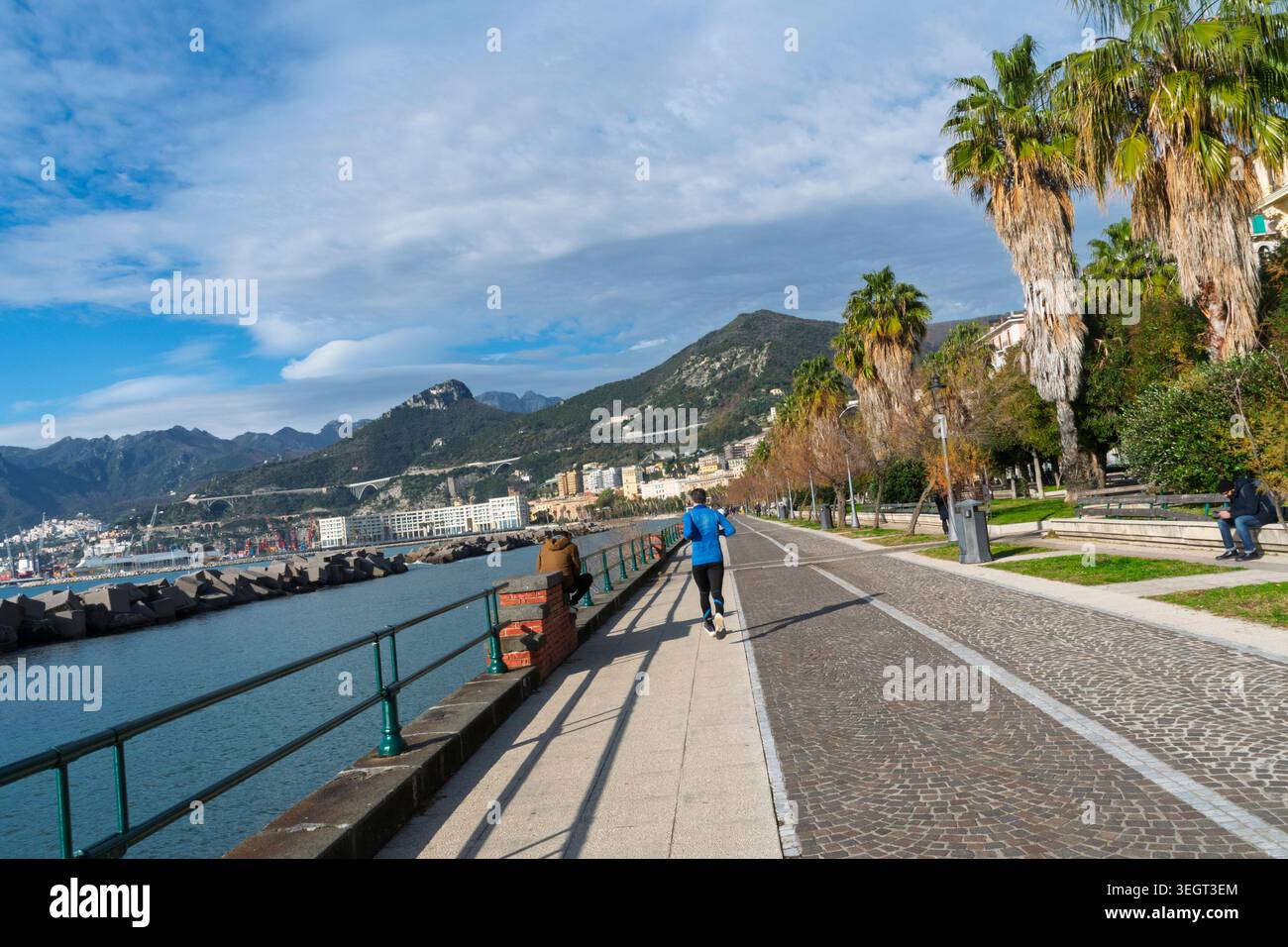 Waterfront promenade salerno campania hi-res stock photography and ...