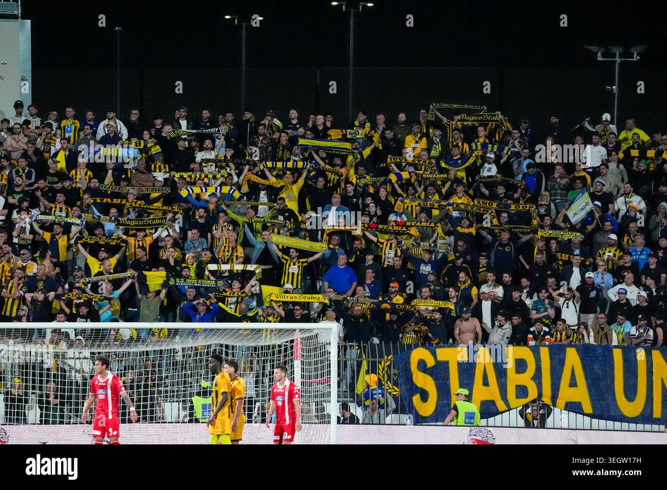 supporters of Juve Stabia during the Italian championship Serie B ...
