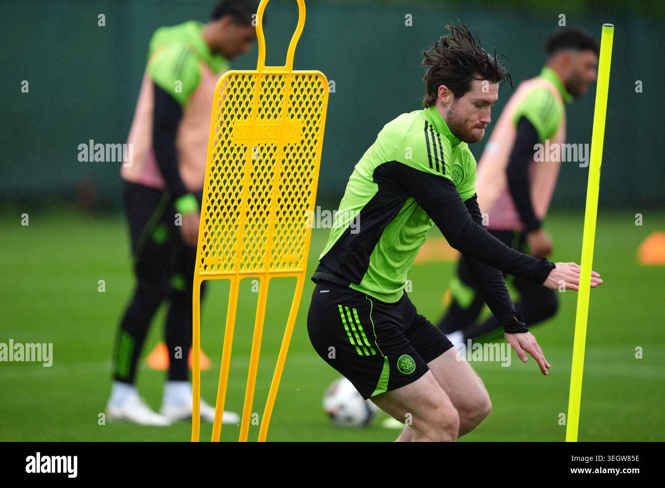 Celtic's Anthony Ralston during a training session at Lennoxtown ...