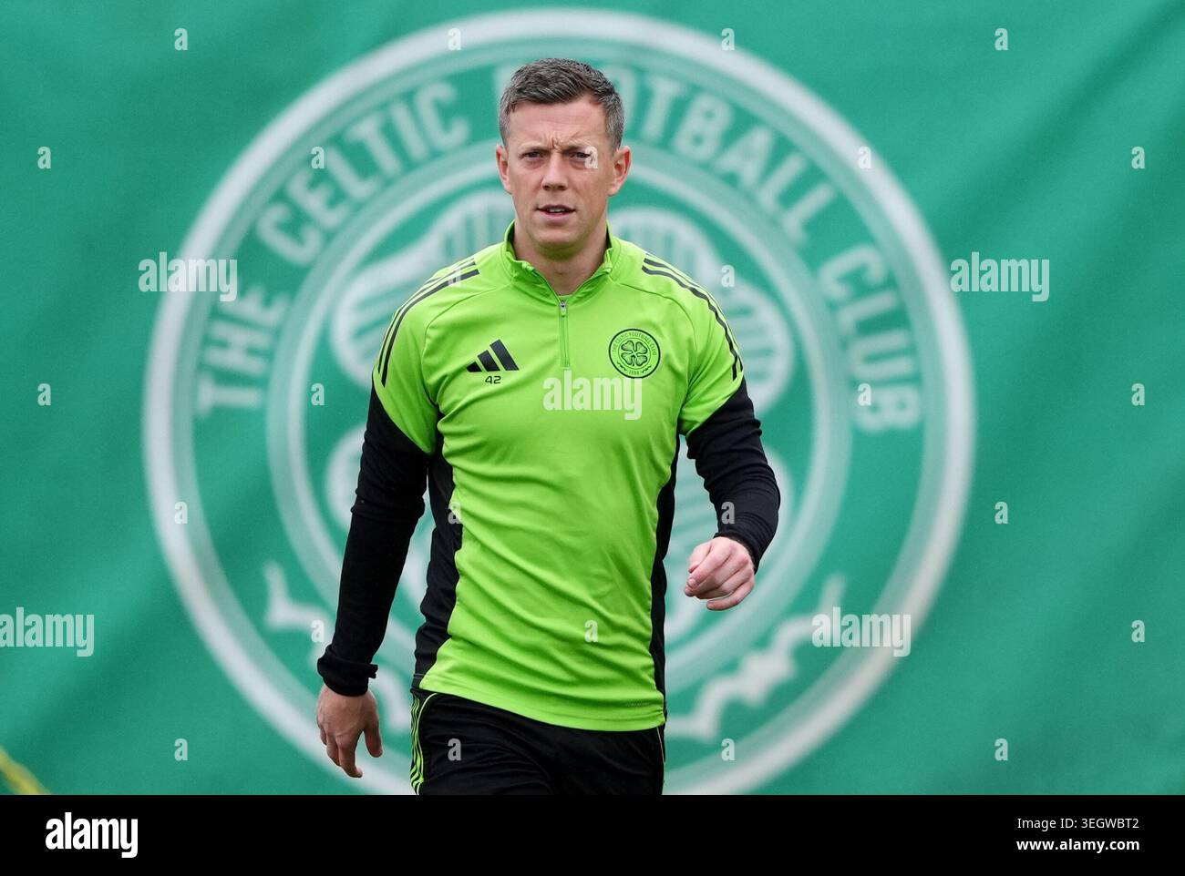 Celtic's Callum McGregor during a training session at Lennoxtown ...