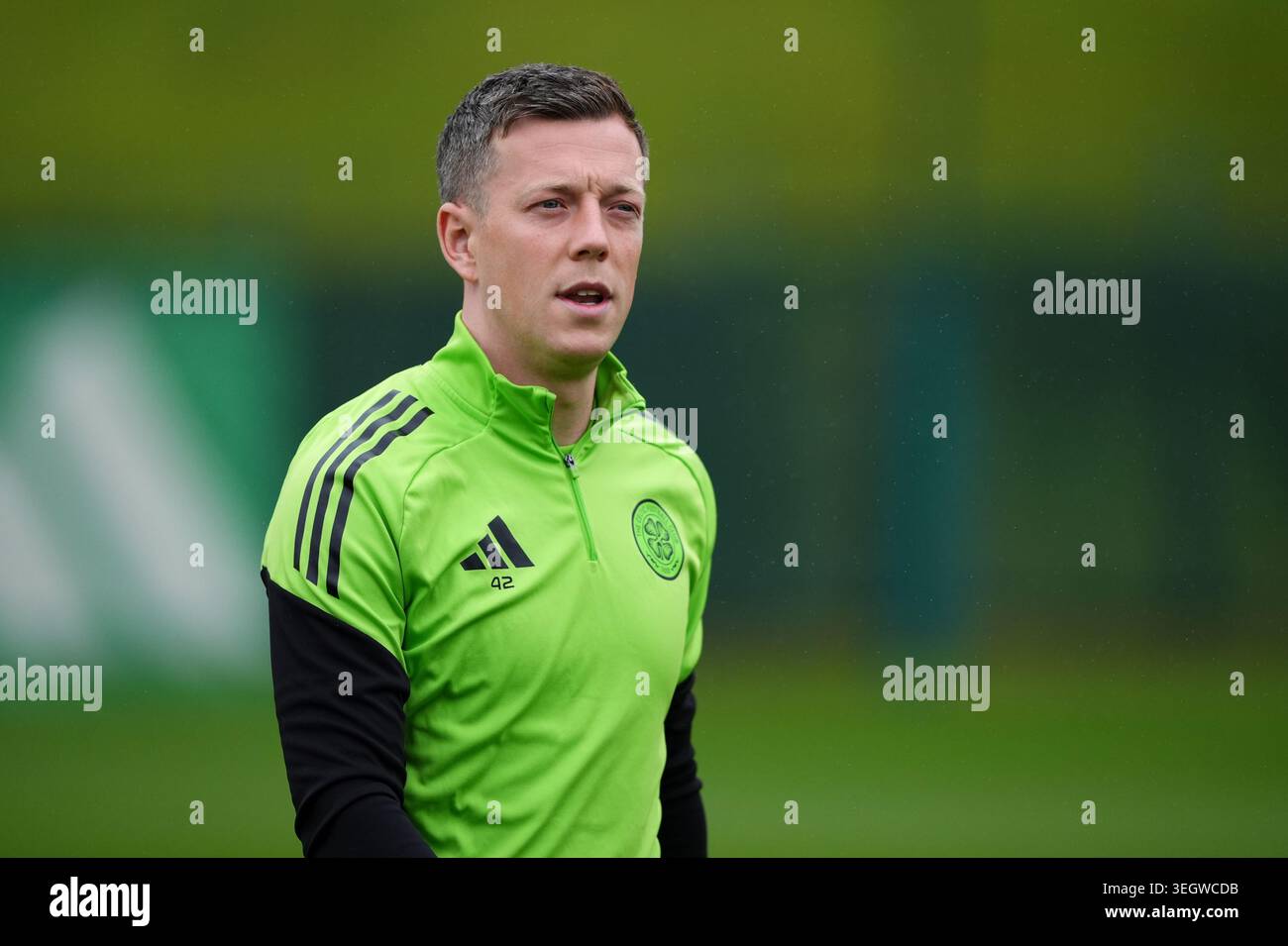 Celtic's Callum McGregor during a training session at Lennoxtown ...
