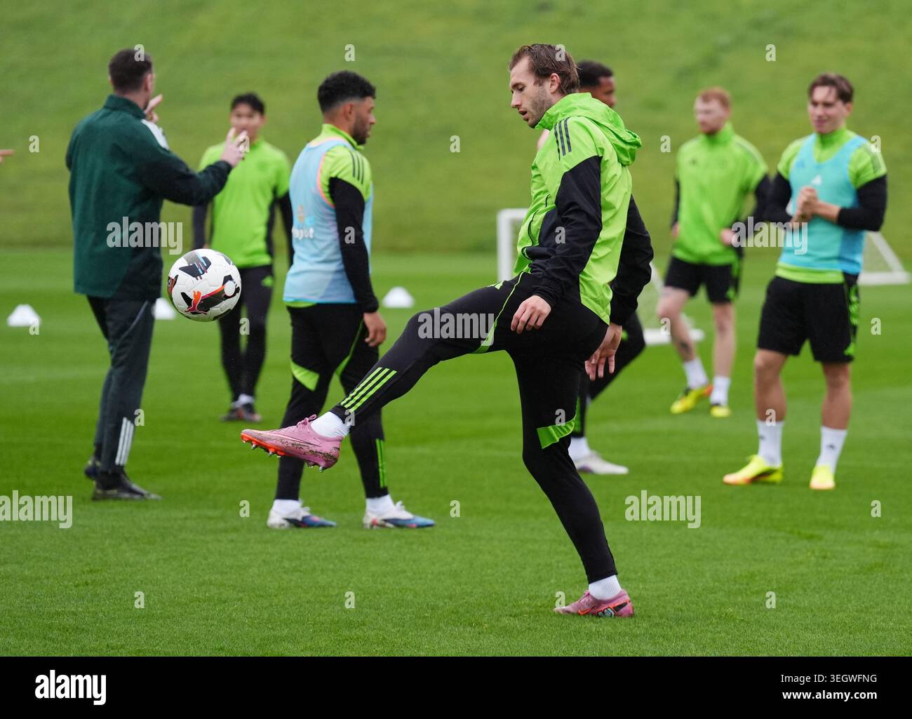 Celtic's Benjamin Nygren during a training session at Lennoxtown ...