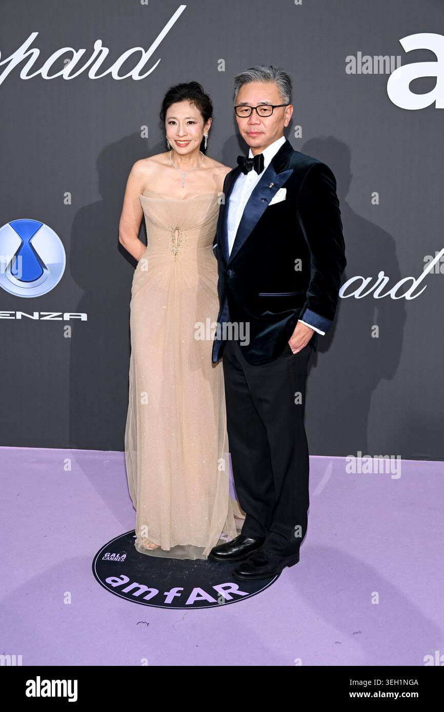 Shirley Wang, Walter Wang 79th Cannes Film Festival amfAR red carpet ...