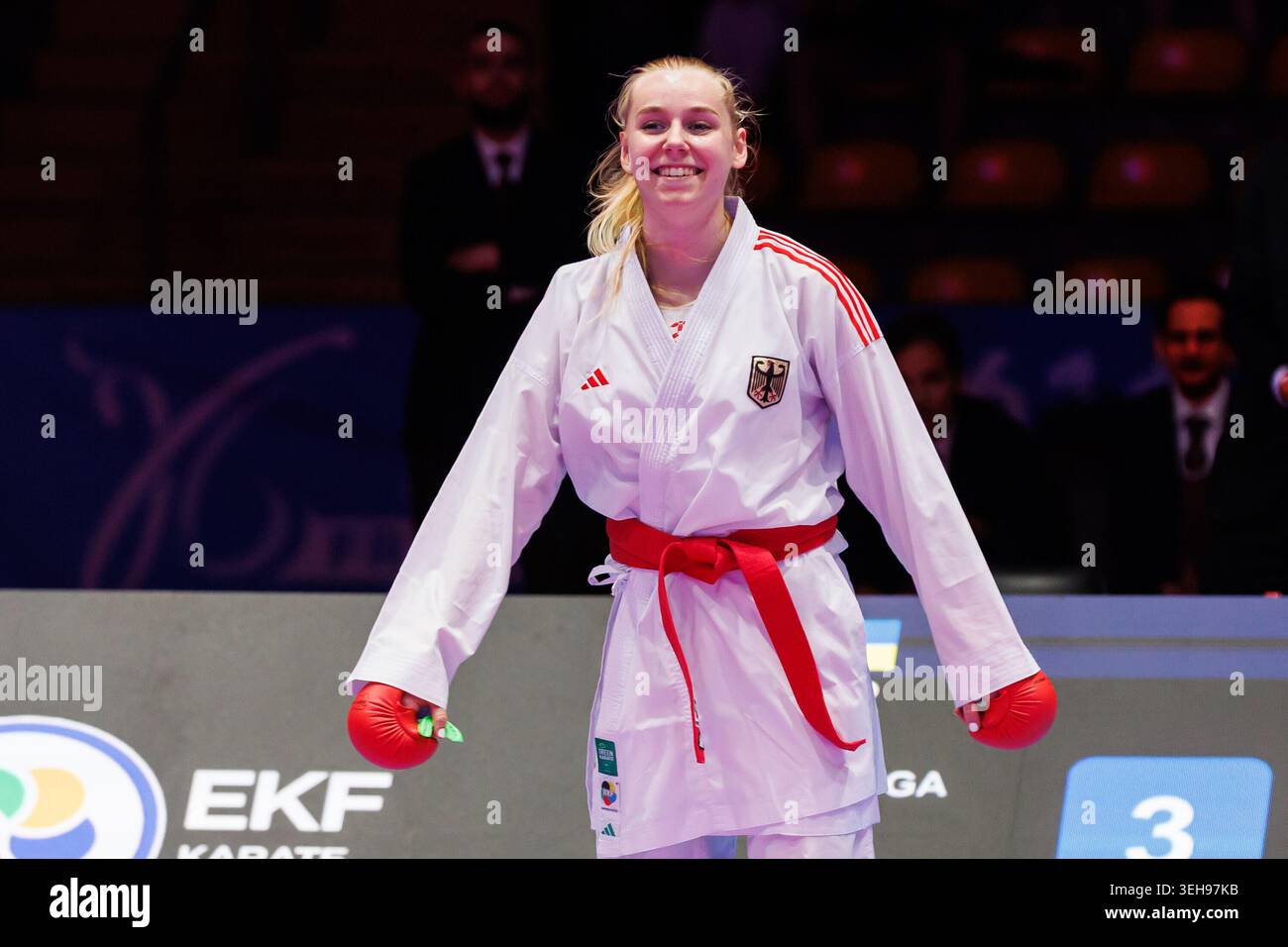 Mia Bitsch (GER, rot) gewinnt das Bronze-Match, 23.05.2026, Frankfurt ...