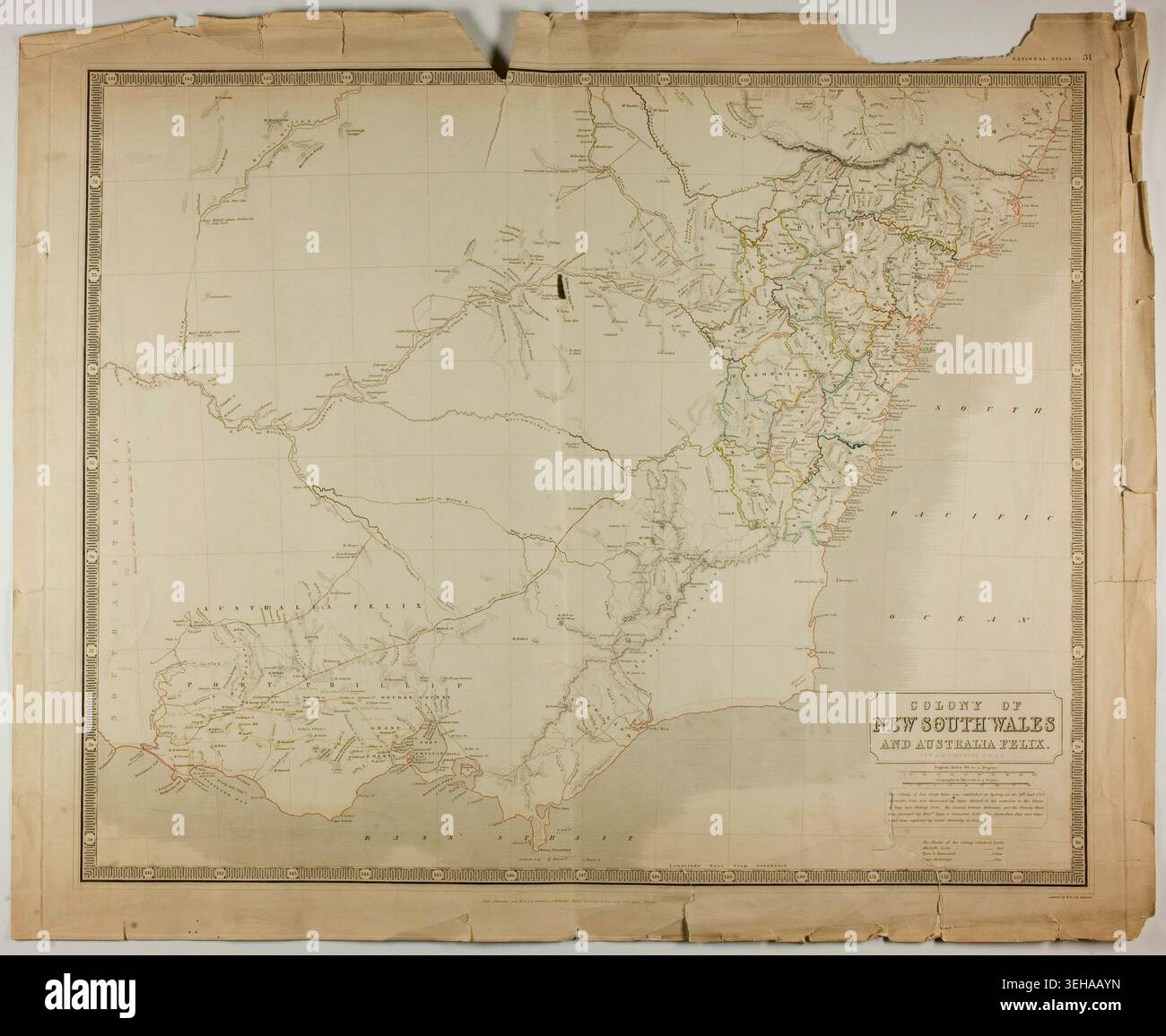 South wales regional geography chart hi-res stock photography and ...