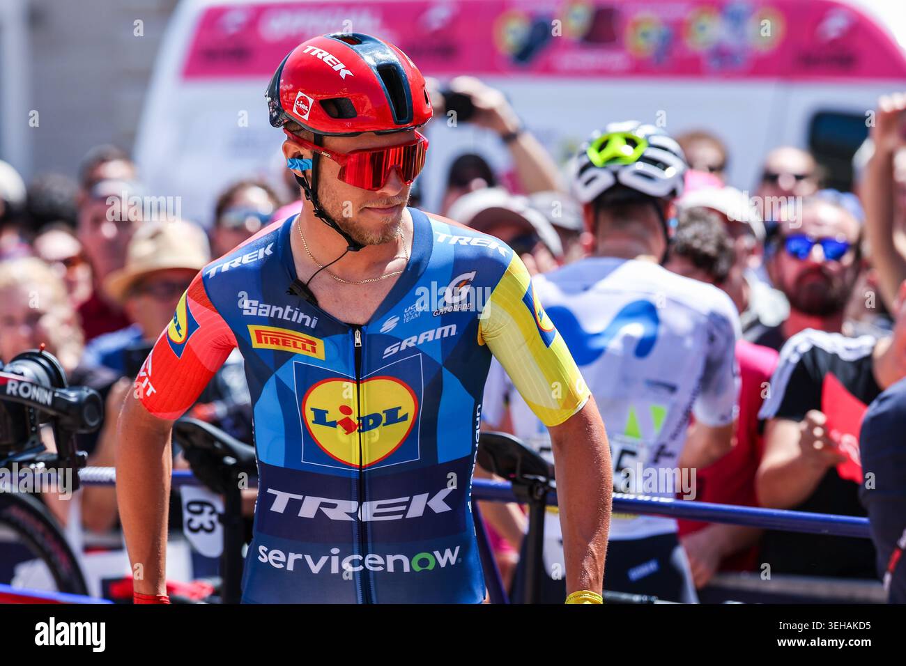 Jonathan Milan of Italy (Lidl/Trek) looks on during the 109th Giro d ...