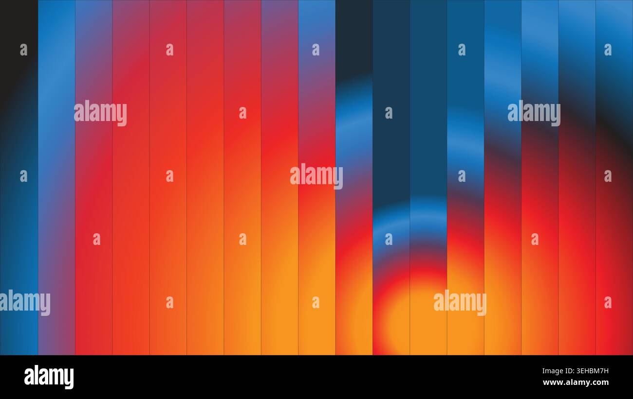 Abstract Background – Fiery Gradient Energy Waves Design Stock Vector ...