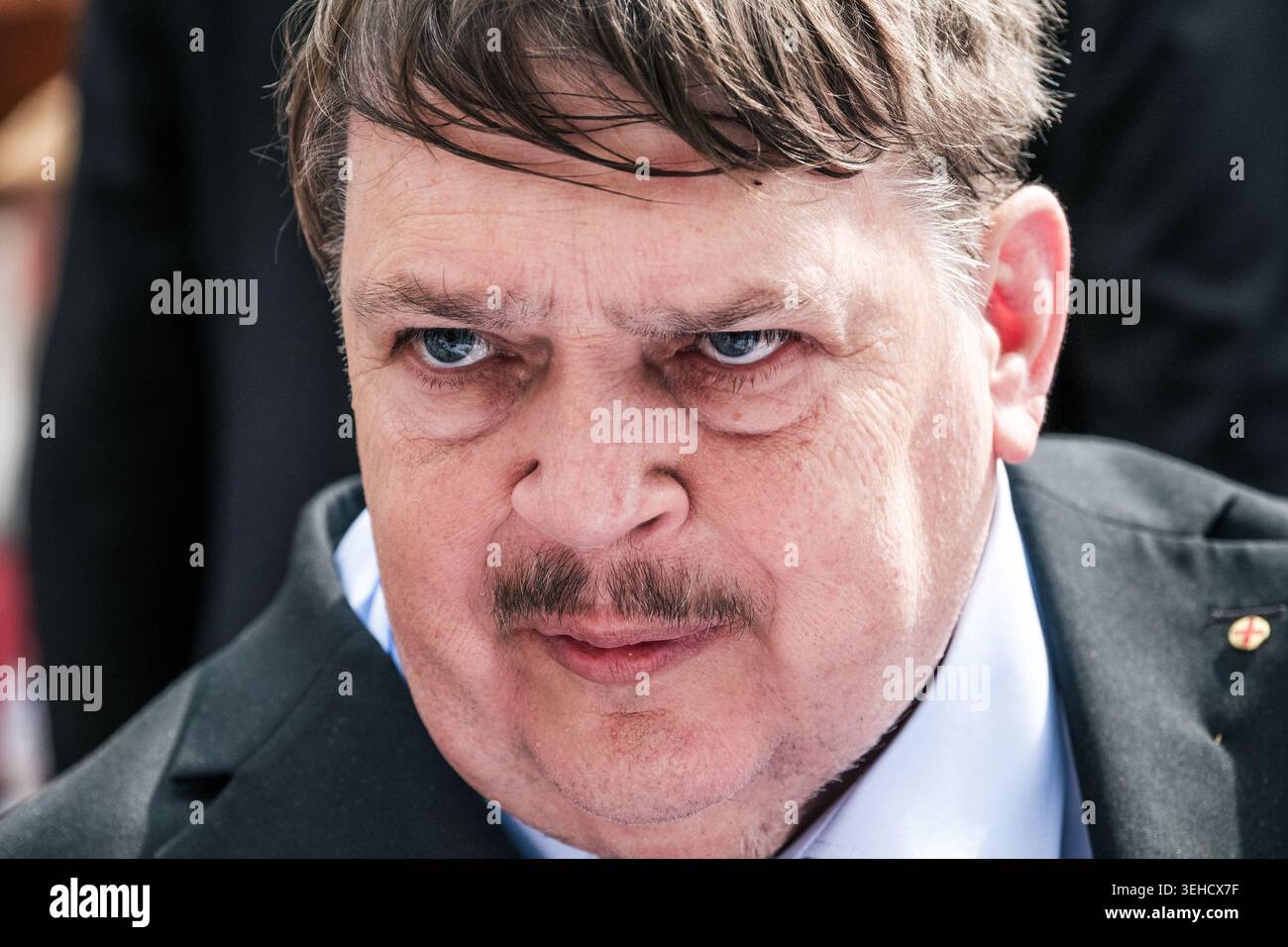 Chairman of the Sudeten Germans ethnic group, Bernd Posselt, attends a ...