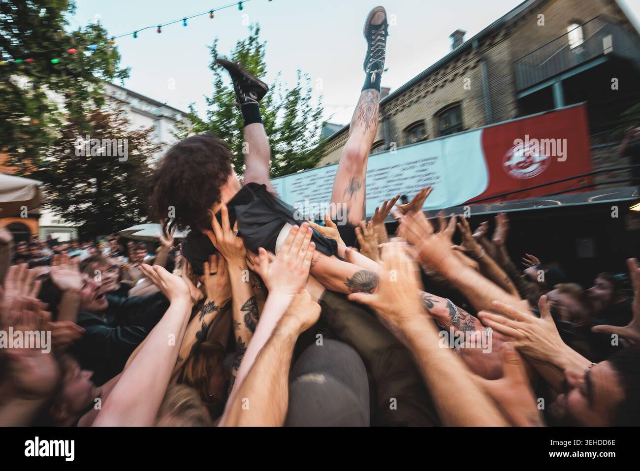 Copenhagen, Denmark. 23rd, May 2026. Concert goers seen at a live ...