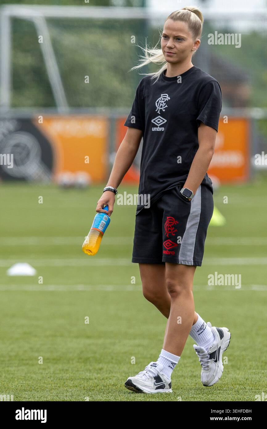 Springburn, Scotland. 24 May 2026. Brogan Hay of Rangers FC during the ...