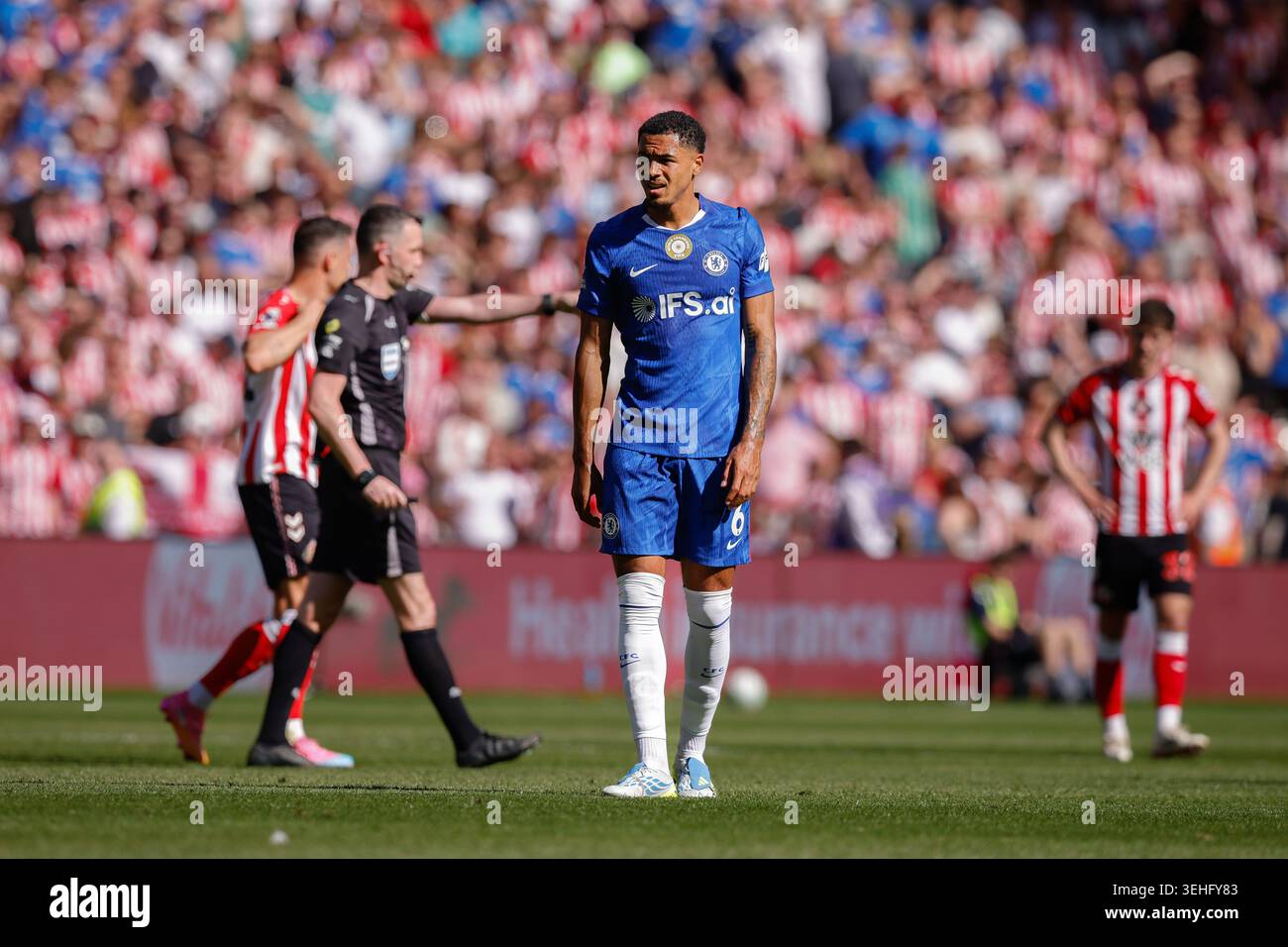 Levi Colwill of Chelsea during the Sunderland v Chelsea Premier League ...