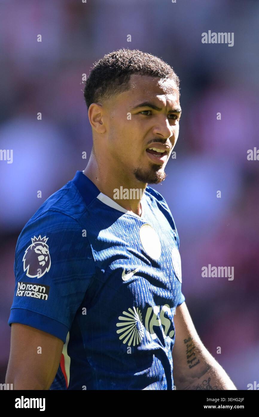 Levi Colwill of Chelsea FC during the Premier League match between ...