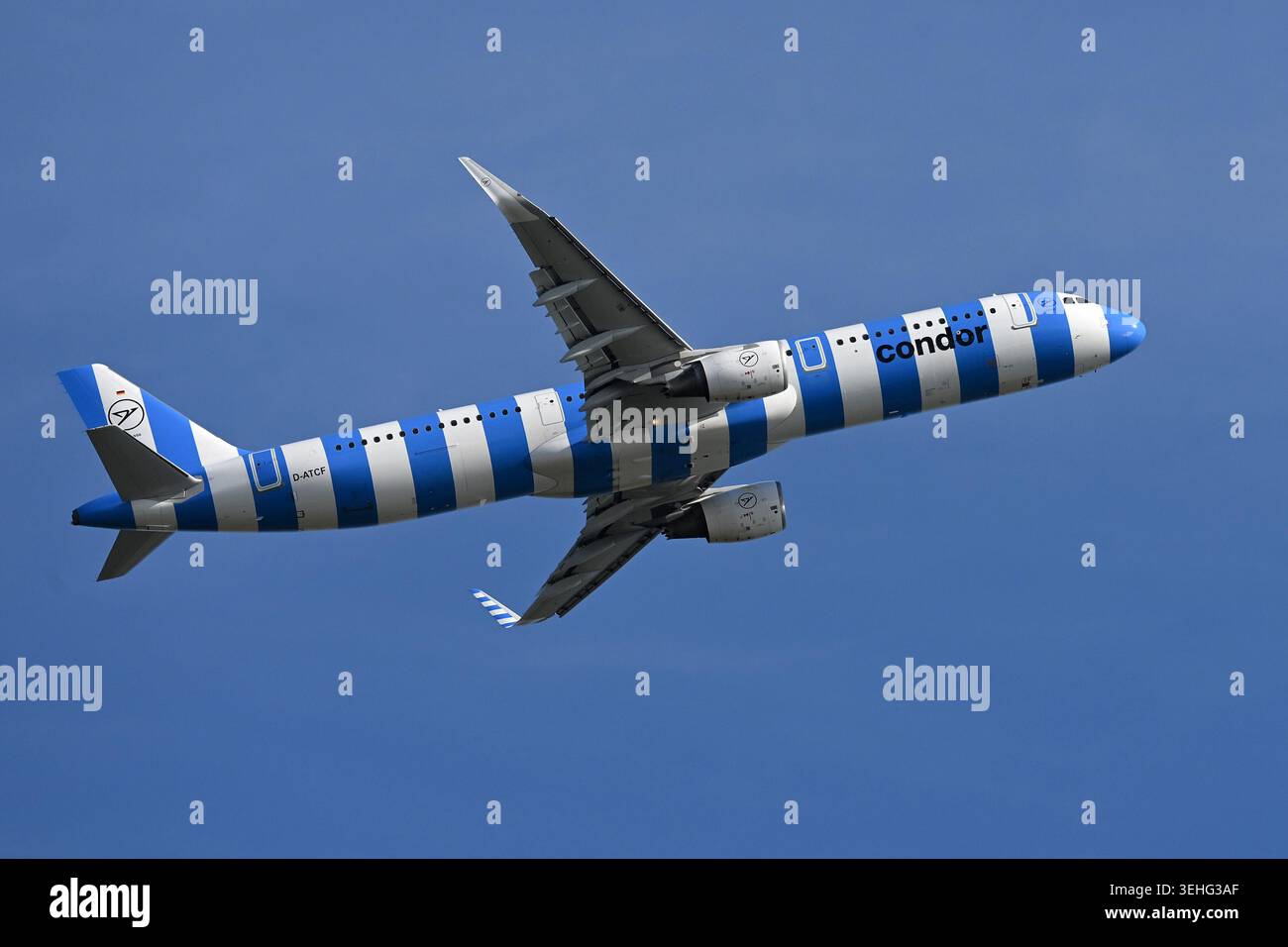 Airbus A321-211 Condor Blue Sea Livery D-ATCF .Aircraft to Fiumicino ...