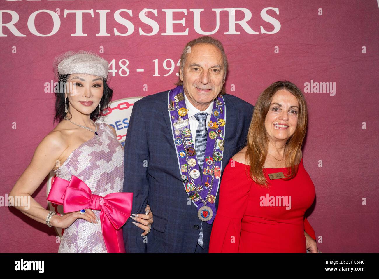 Artist Clara Lobel, Commanduer Phillip Dadona, Valerie Dadonna attend ...