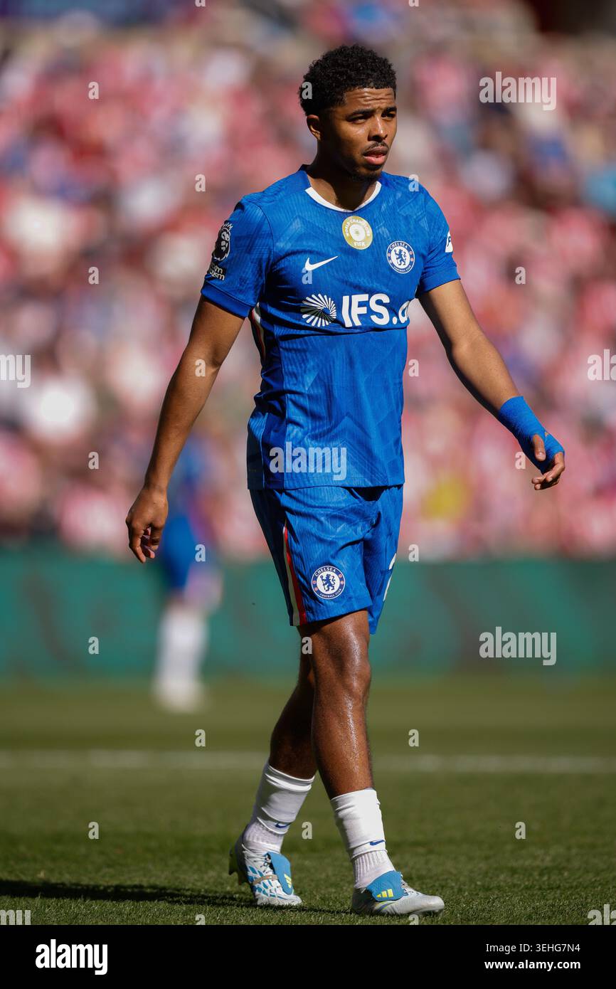 Wesley Fofana of Chelsea during the Sunderland v Chelsea Premier League ...
