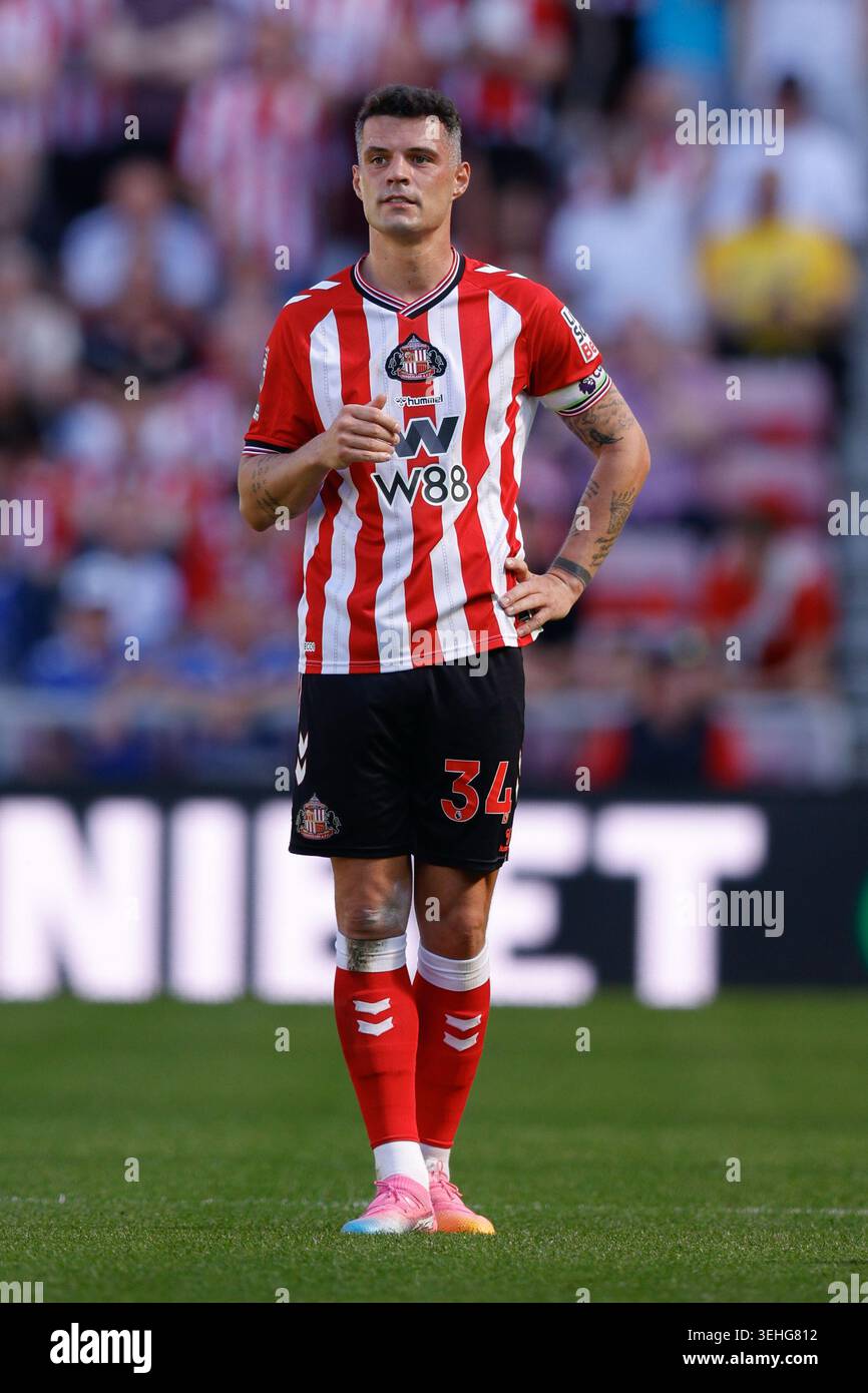 Granit Xhaka of Sunderland during the Sunderland v Chelsea Premier ...