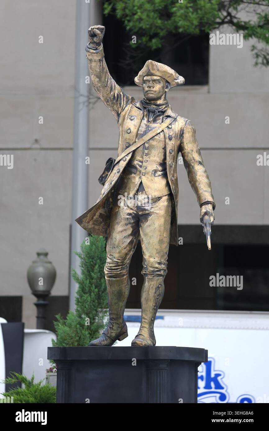 WASHINGTON, D.C. MAY 24: View of New Statues On display at Freedom ...