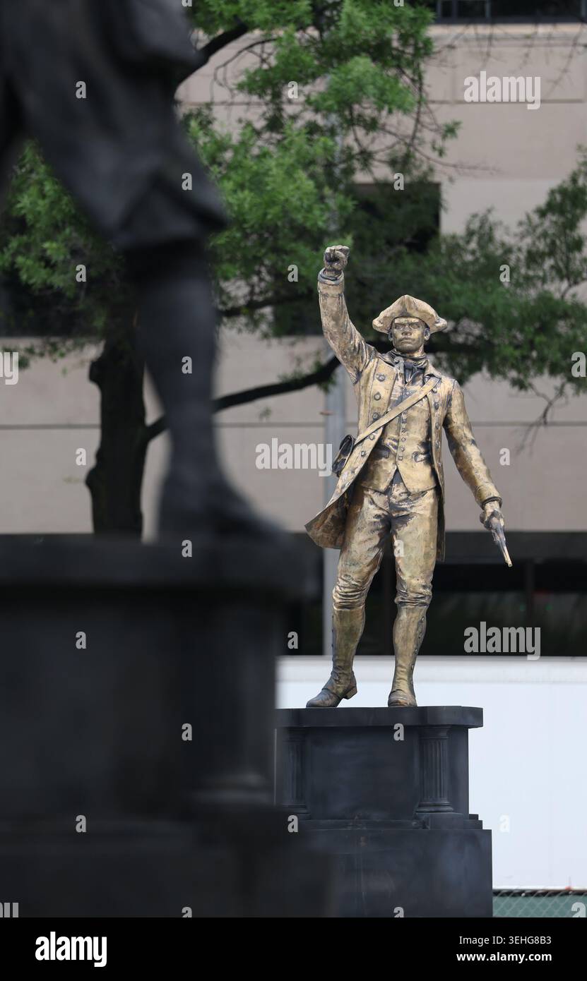 WASHINGTON, D.C. MAY 24: View of New Statues On display at Freedom ...