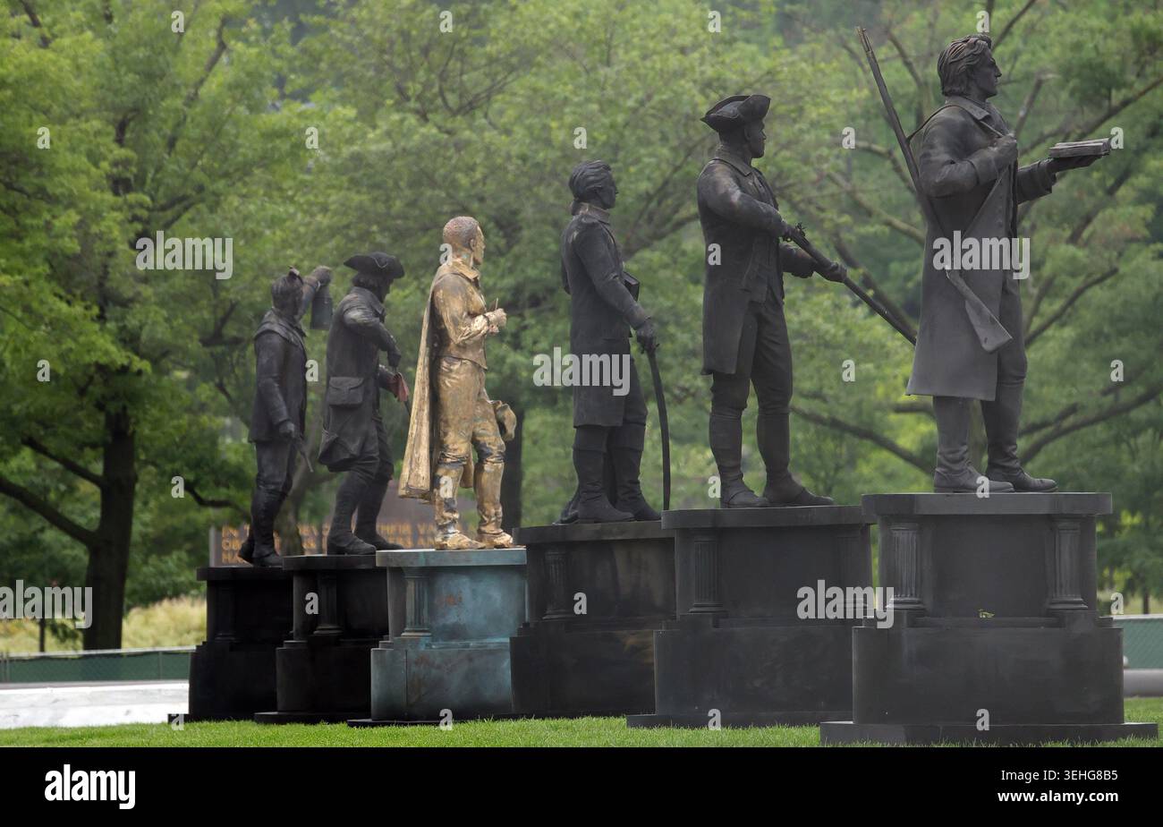 WASHINGTON, D.C. MAY 24: View of New Statues On display at Freedom ...