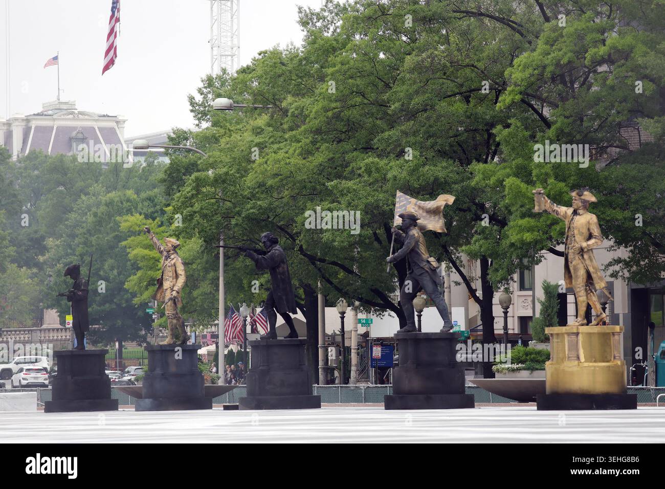 WASHINGTON, D.C. MAY 24: View of New Statues On display at Freedom ...
