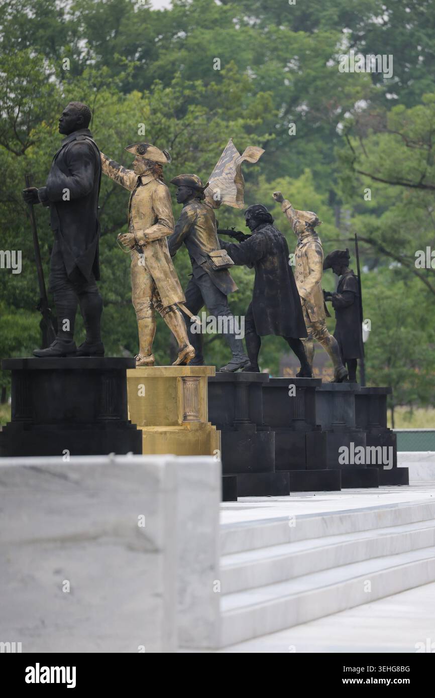 WASHINGTON, D.C. MAY 24: View of New Statues On display at Freedom ...