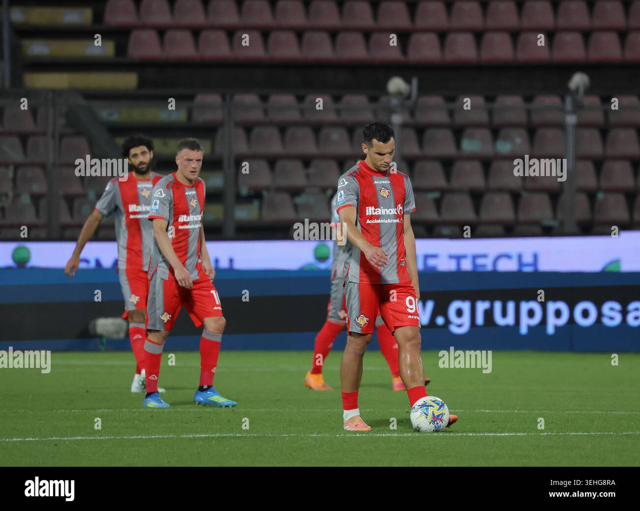 shows his dejection Cremonese's Federico Bonazzoli during the Serie A ...