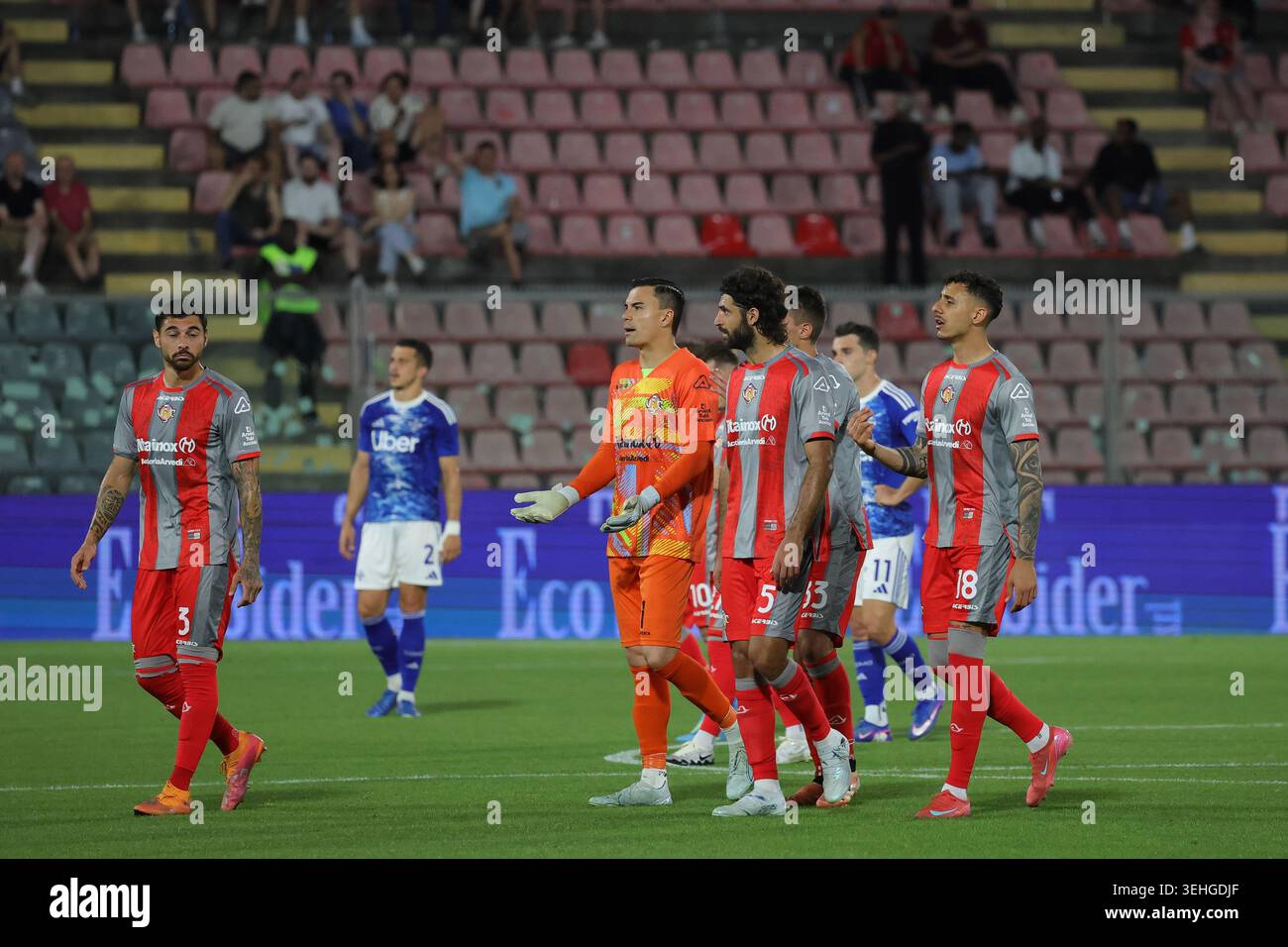 Cremonese's protest during the Serie A soccer match between Cremonese ...