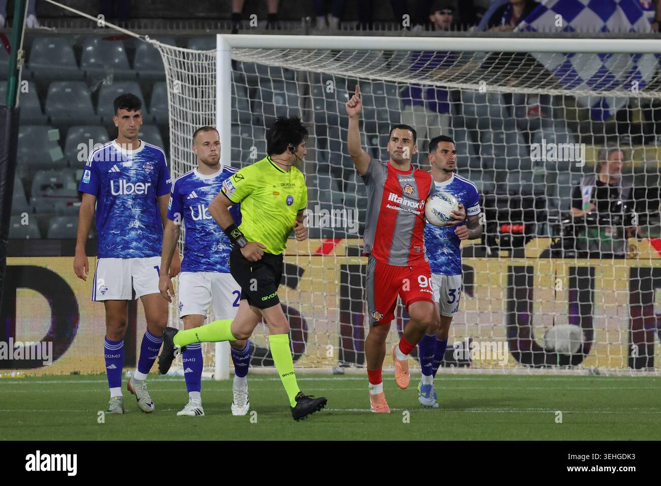 Cremonese's Federico Bonazzoli celebrates during the Serie A soccer ...