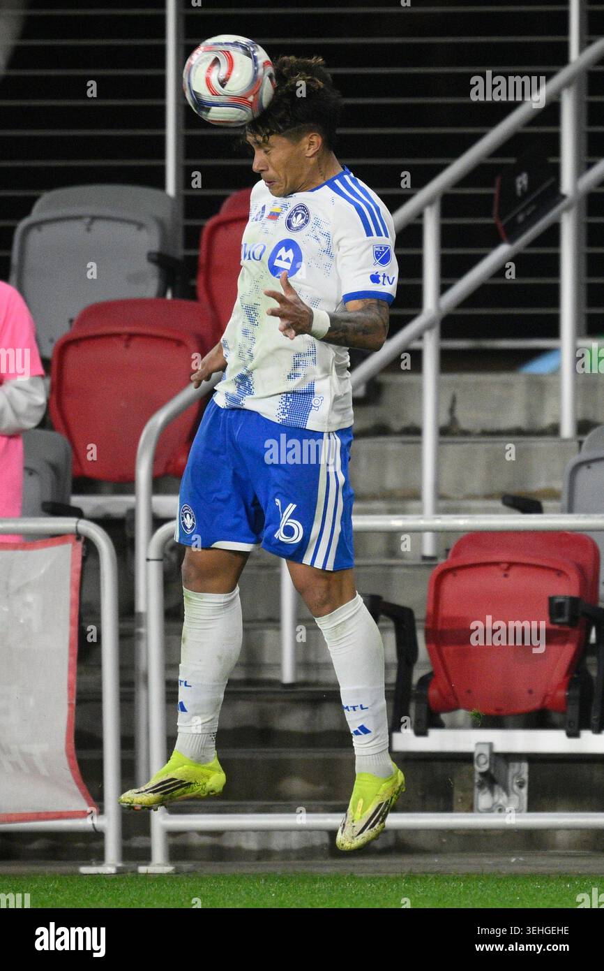 CF Montreal midfielder Wiki Carmona (16) in action during the second ...