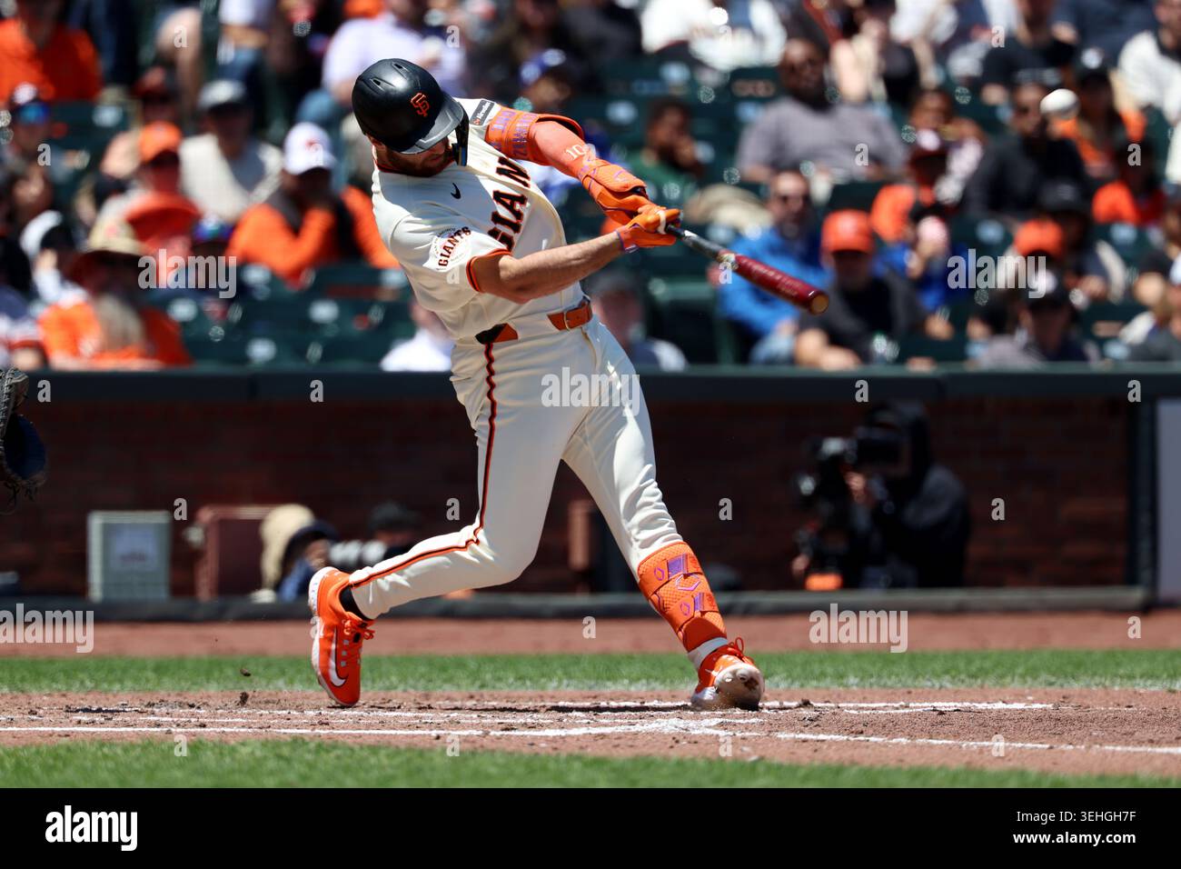 San Francisco Giants' Casey Schmitt hits a two-run home run during the ...