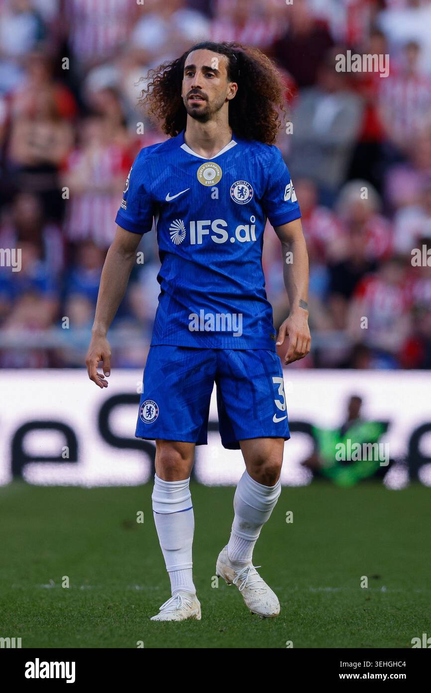 Marc Cucurella of Chelsea during the Sunderland v Chelsea Premier ...