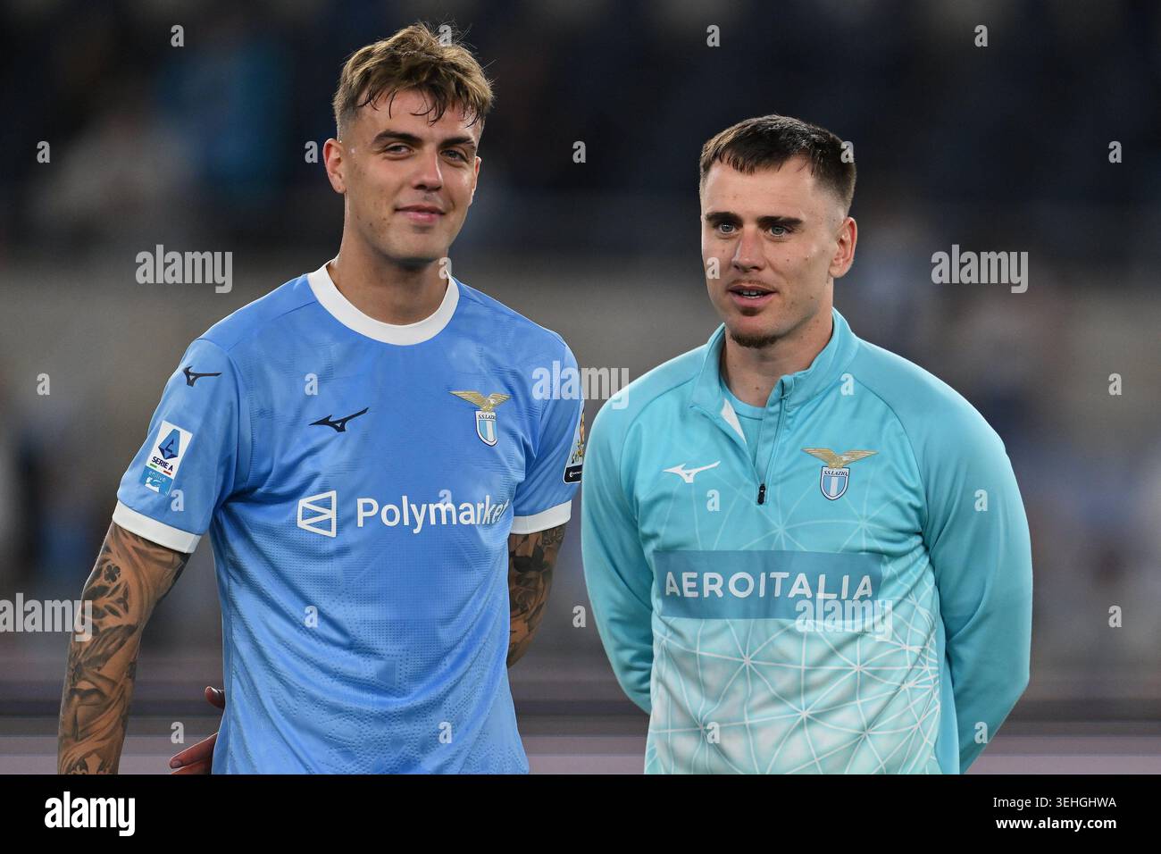 Daniel Maldini of S.S. Lazio and Patric of S.S. Lazio at the end of the ...