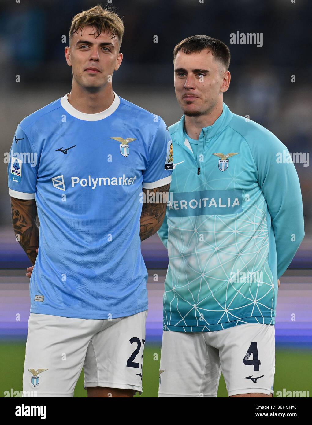 Daniel Maldini of S.S. Lazio and Patric of S.S. Lazio at the end of the ...