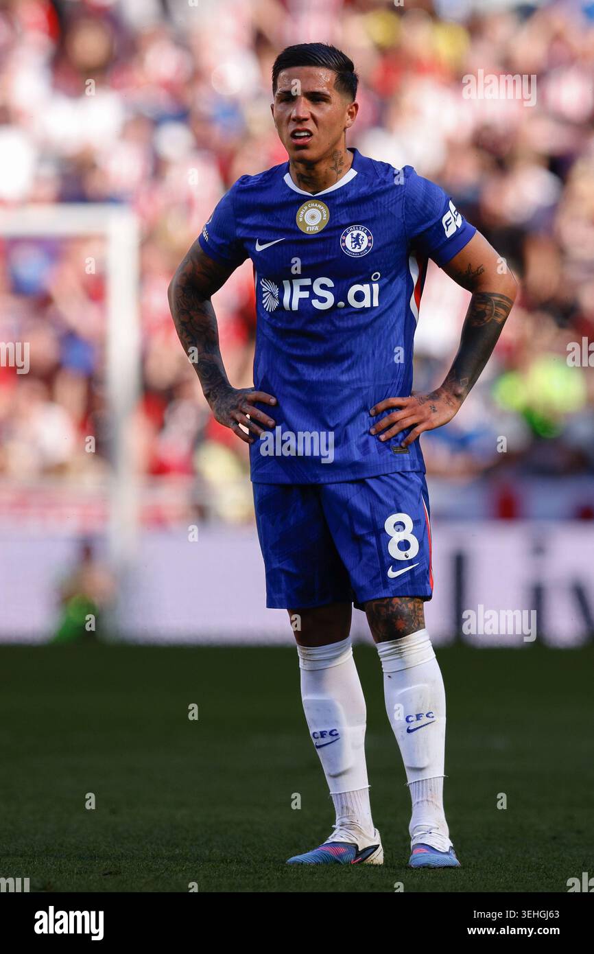 Enzo Fernandez of Chelsea during the Sunderland v Chelsea Premier ...