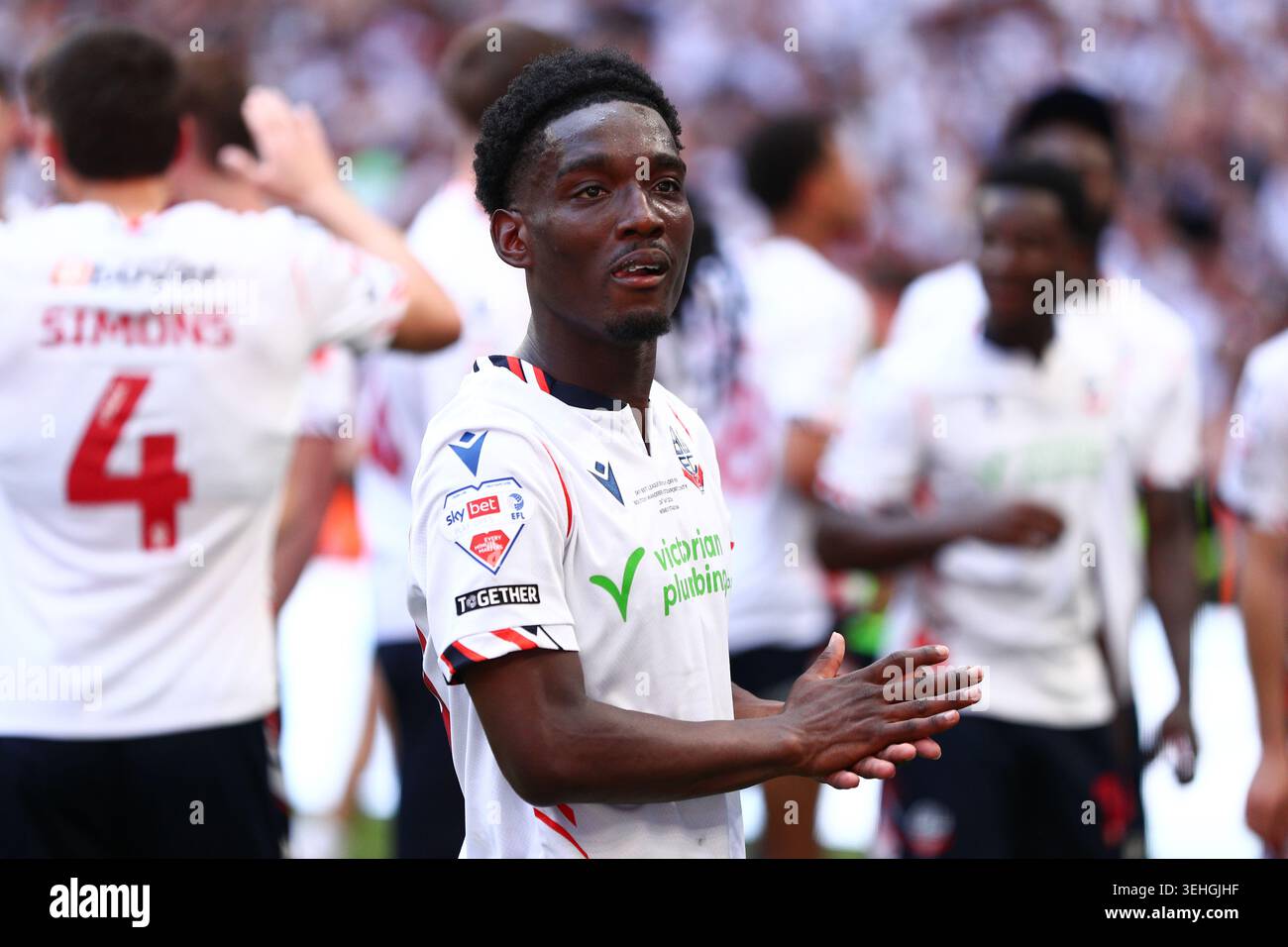 London, England, 24th May 2026. Amario Cozier-Duberry of Bolton ...