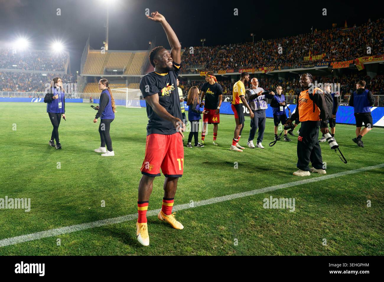 IPA85050240 - Konan N'Dri of US Lecce celebrates the victory during US ...