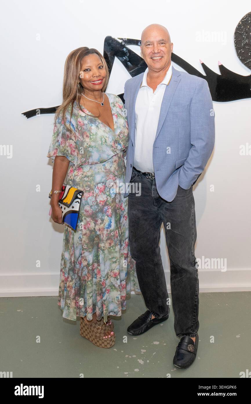 Maggie Delaney and Hubert Delaney attends BlackBook Art Gallery’s ...